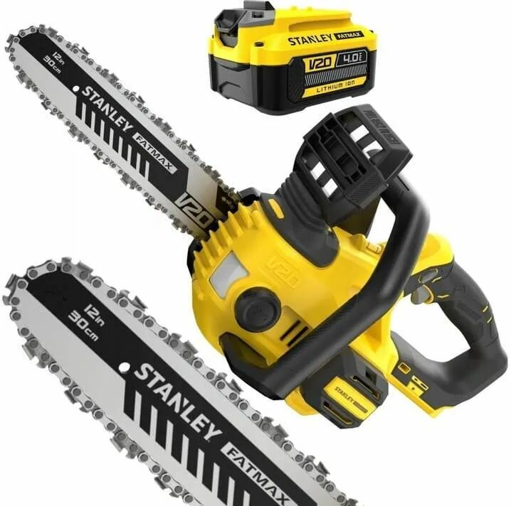 Пила цепная аккумуляторная Stanley SFMCCS630B, 30 см, 18В, серия V20 + аккумулятор 4Ач