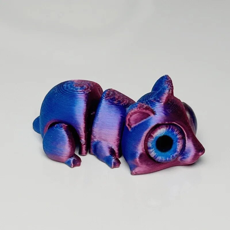 MOONBIFFY 3D фигурка хомяка Фиолетовый, red blue