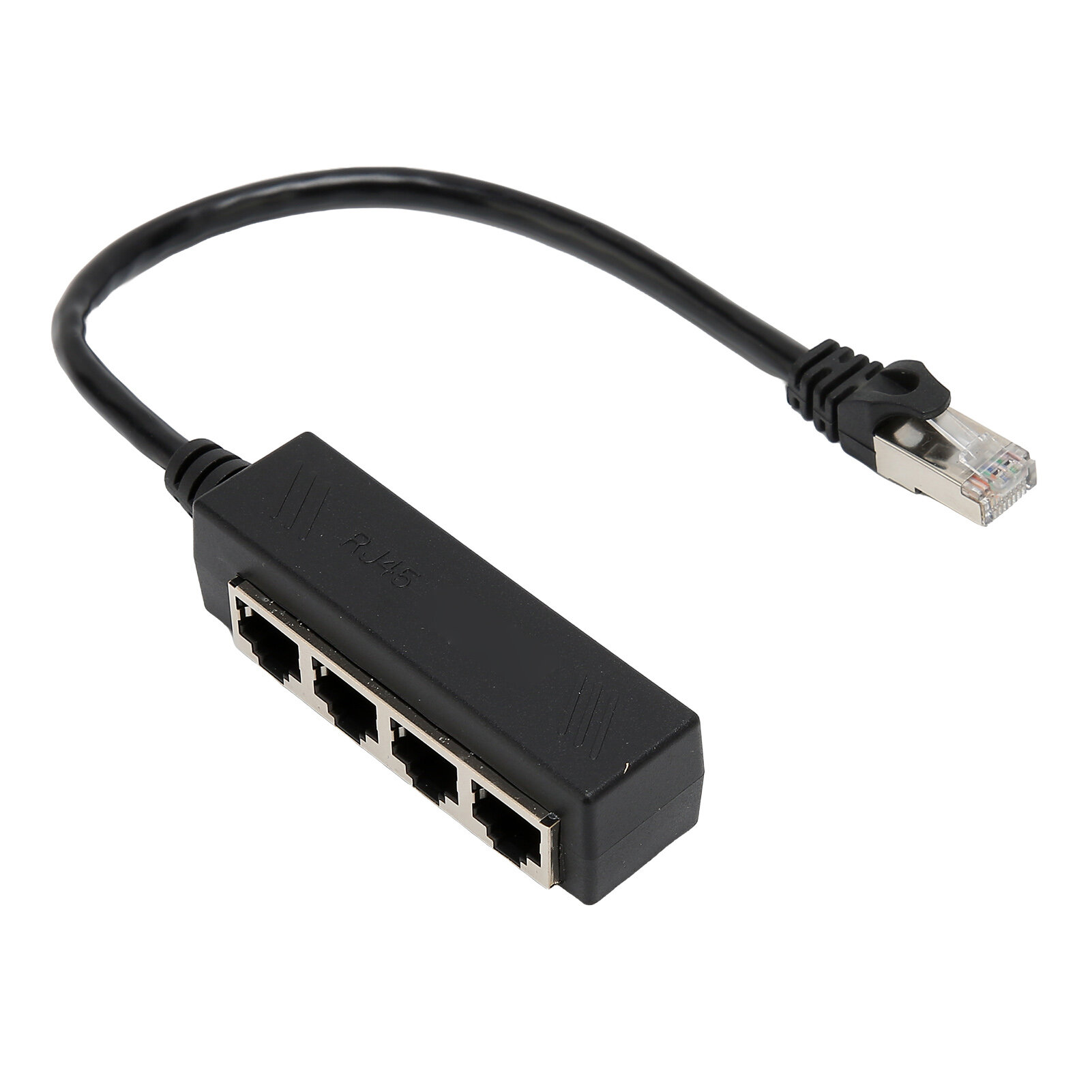 Разветвитель Ethernet RJ45, одноточечный четырехкабельный разветвитель кабеля Ethernet, ABS PCB, адаптер разветвителя RJ45 для ноутбука