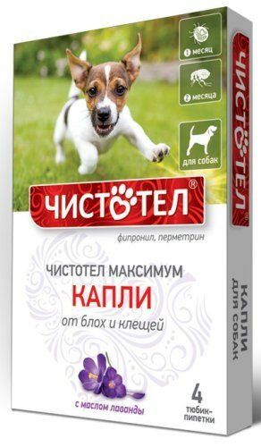 Чистотел Максимум Капли от блох для собак 1мл №4