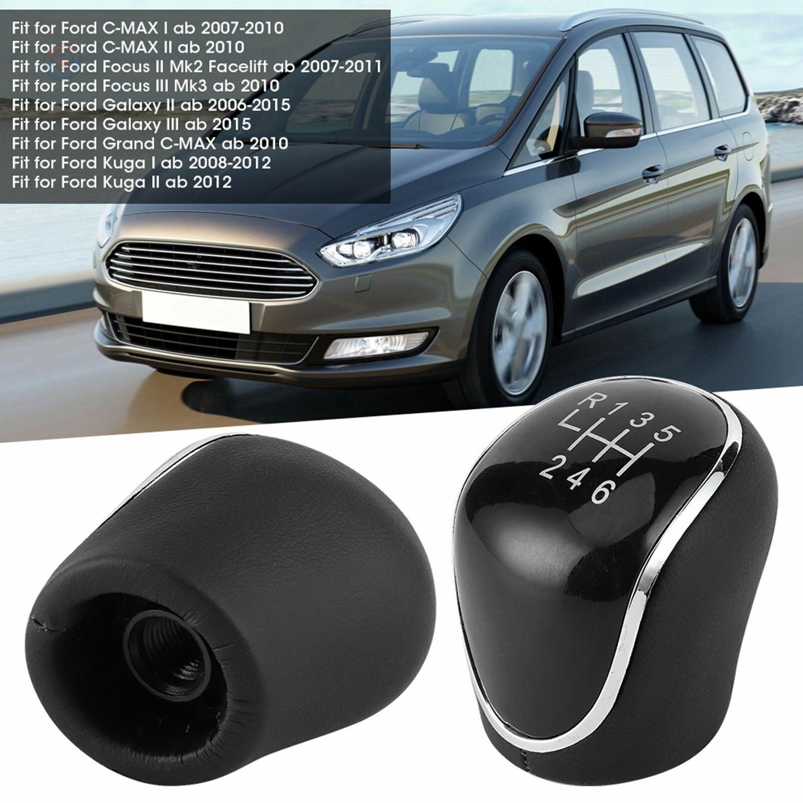 Ручка переключения передач на 6 ступеней для Ford Focus, C-MAX, Kuga стильная, нескользящая и удобная