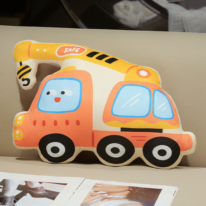 Игрушка пожарная машина мягкая игрушка для детей супер мягкая вышитая подушка спальное подарок для малышей кран