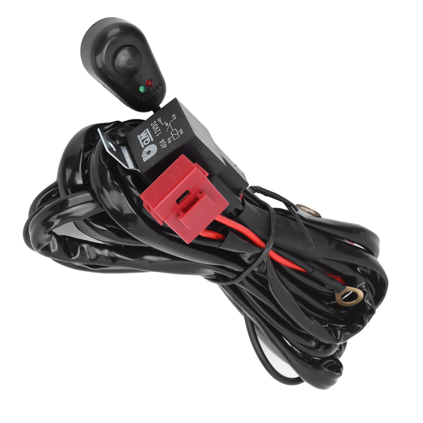 3 м жгут проводов переключателя 40A 12V LED 1V1 водонепроницаемый кабель прожектора для автомобиля ATV, мотоцикла, корабля