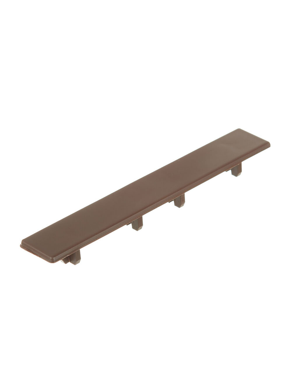 Заглушка торцевая 25х150 мм для доски орех ДПК пластиковая коричневая (10 шт.)