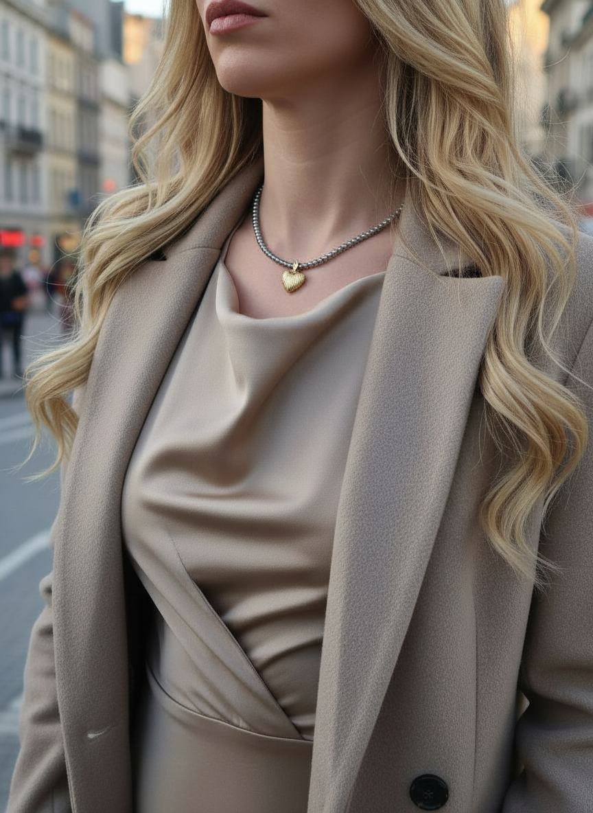 Колье SUNRISE, гематит