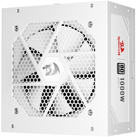 Блок питания для ПК Redragon RGPS-1000W 1000Вт, модульный,80+Plat, белый