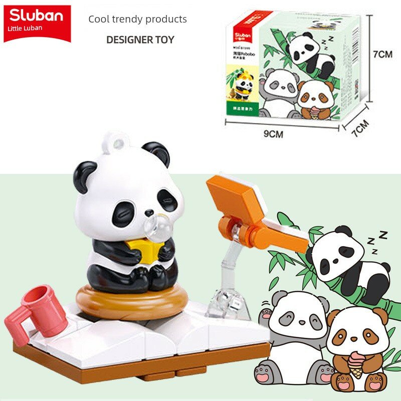 Конструкторы серии Panda, развивающие сборные фигурки, коллекционные слепые коробки, подарки для студентов, супермилые