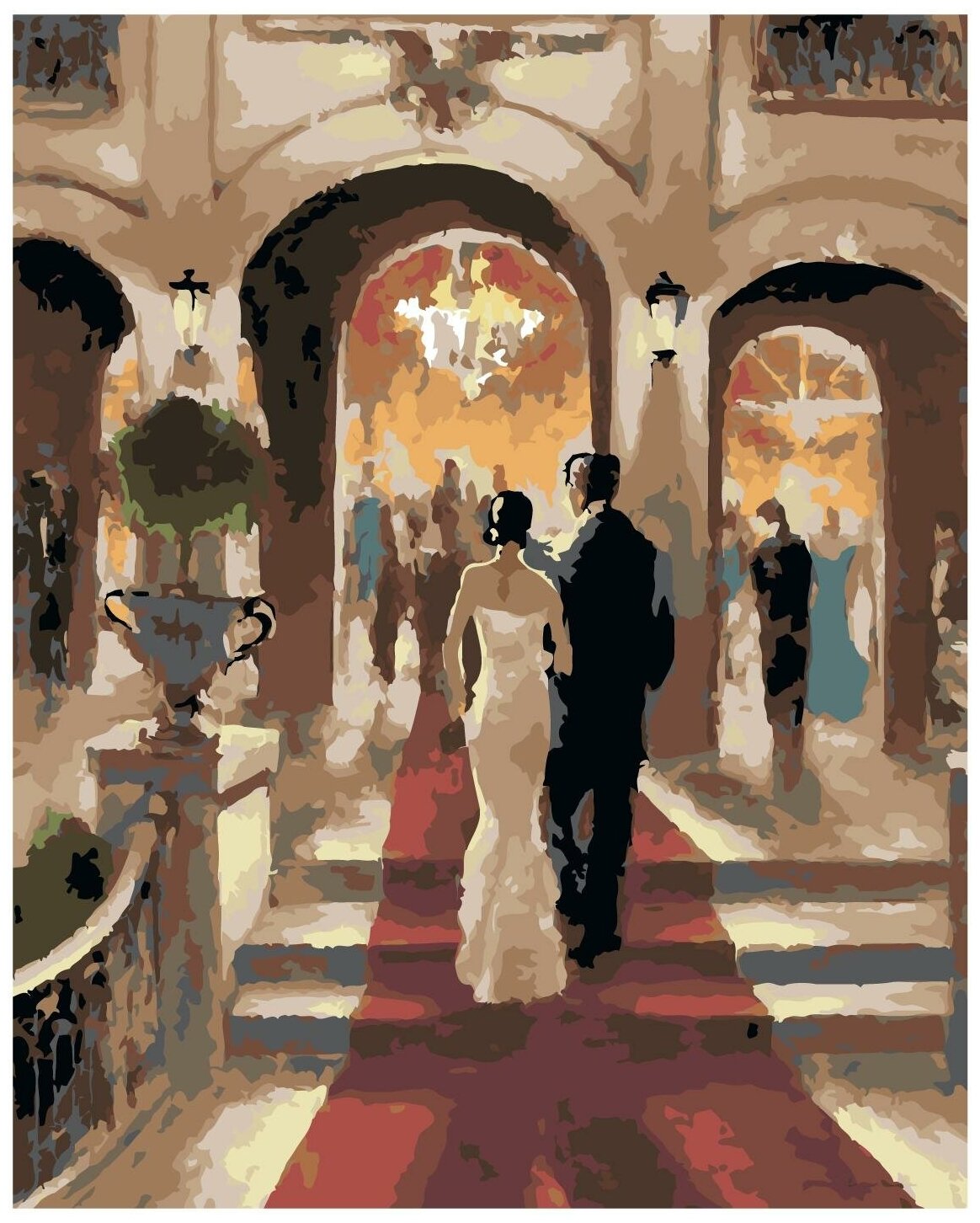 На бал Раскраска по номерам на холсте Живопись по номерам