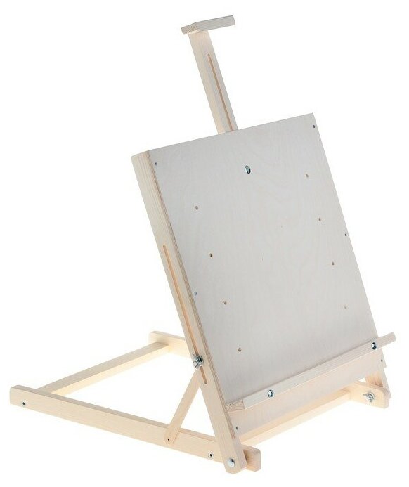 Мольберт настольный Студийный , 650 x 450 x 560 мм, с планшетом, 450 x 480 мм (возможность разместить холст 60 x 80 см), с передвижной мачтой