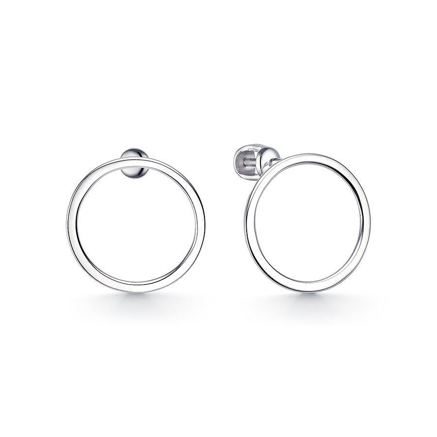 Серьги Яхонт, серебро, 925 проба, родирование