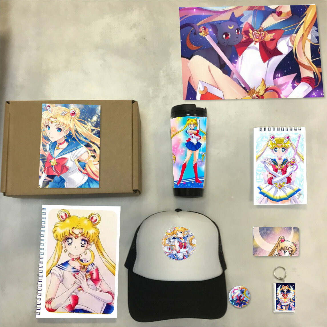 Подарочный бокс GOODbrelok принт "Сейлор Мун, Sailor Moon" - 0007