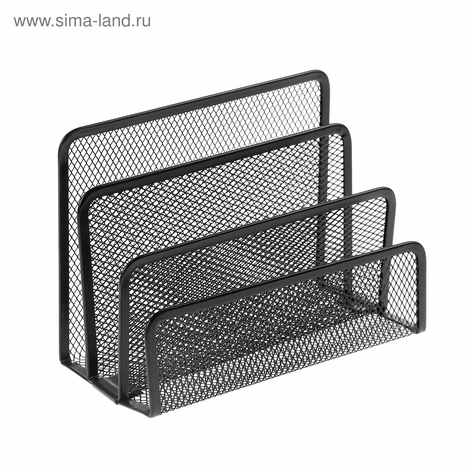 Подставка для бумаг, сетка, черная, 548702