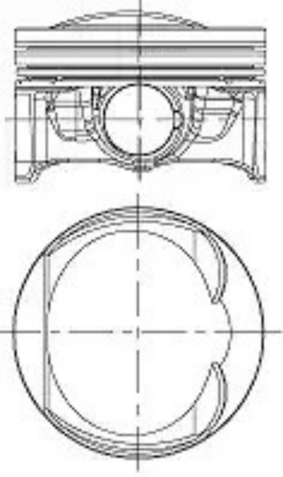 NURAL 8743510000 Поршень ДВС Audi, VW, Skoda, Seat 2.0FSI 02-