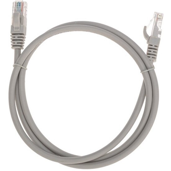 Патч-корд U/UTP Rexant cat 6, медь, LSZH (негорючий), 1 м, RJ45-RJ45, 26AWG, серый