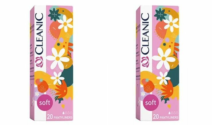 Cleanic Прокладки ежедневные гигиенические Soft, 20 шт, 2шт