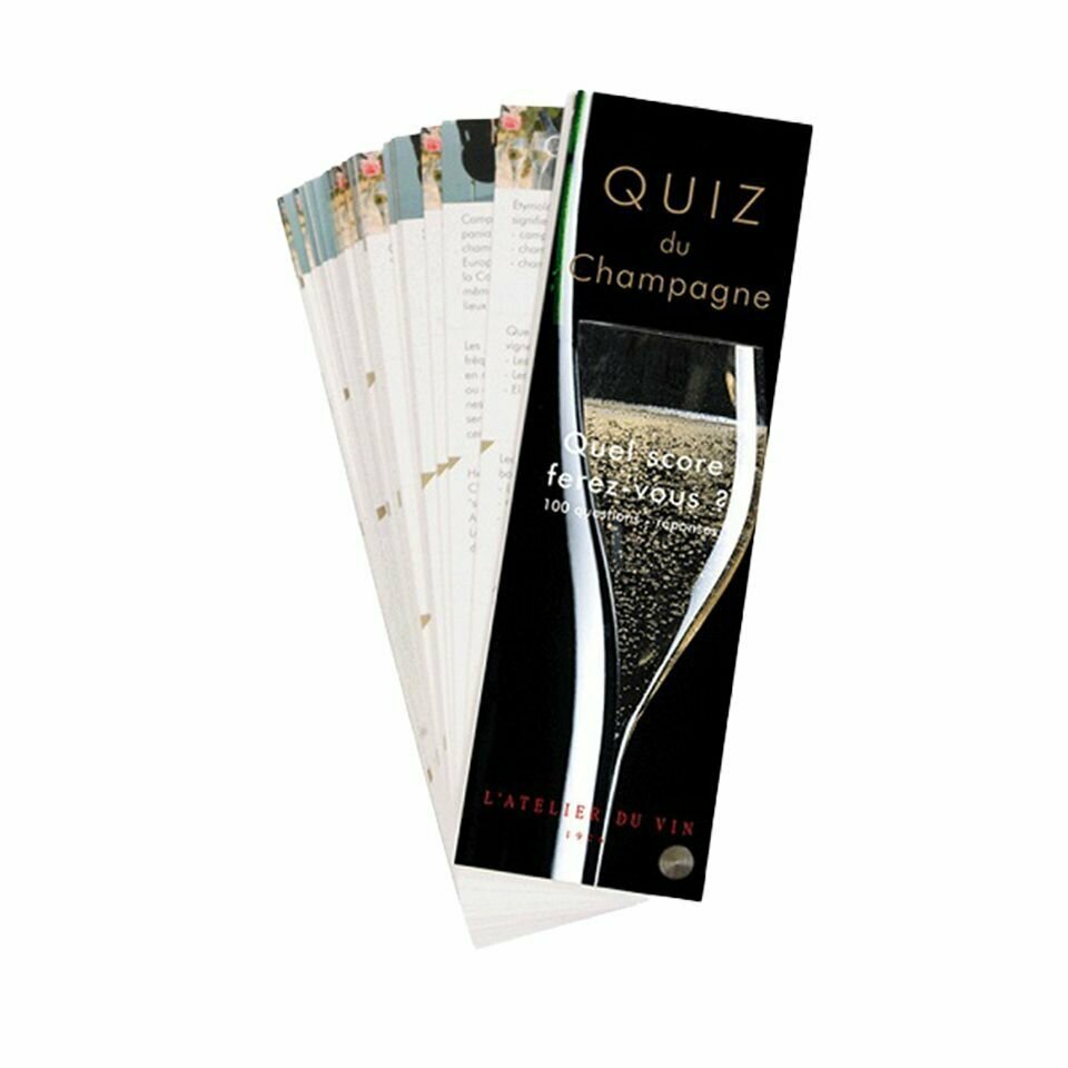 Буклет L'Atelier du Vin Quiz du Champagne
