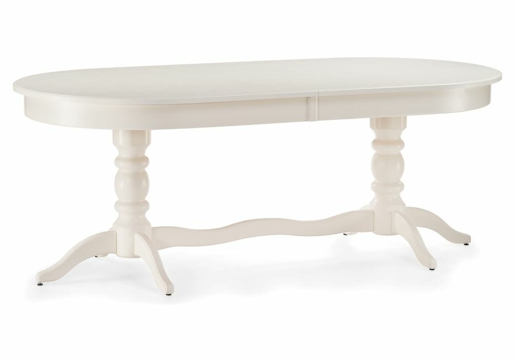 Стол Дейвер woodville белый, дерево, овальная столешница, лапки
