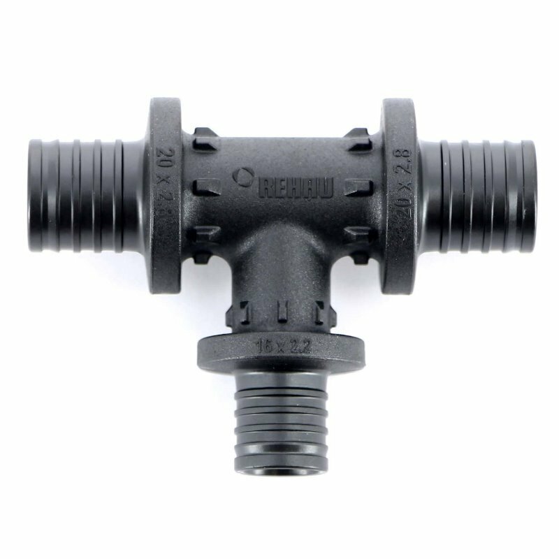 Тройник REHAU RAUTITAN 20x16x20 (PX) с уменьшенным боковым проходом