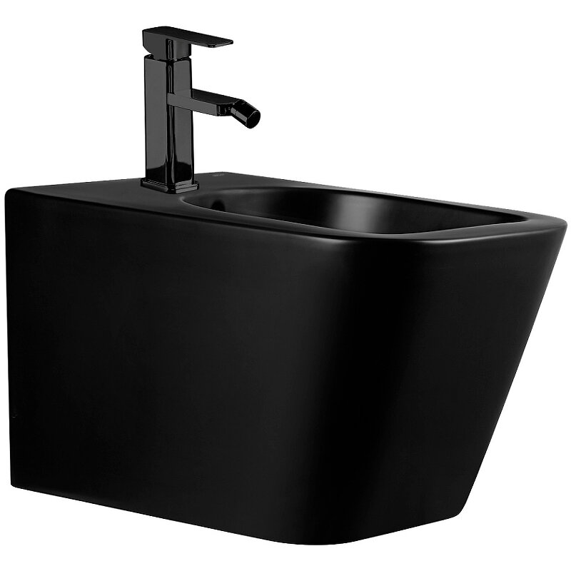 Подвесное биде Abber Rechteck AC1250MB черный матовый