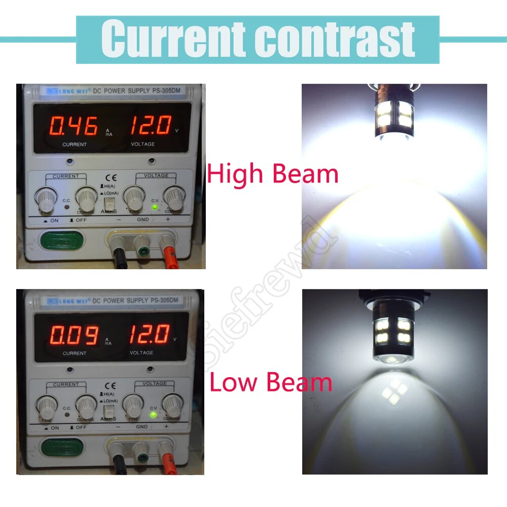 Светодиодная лампа P42D 12V DC Hi/Lo Beam для мотоцикла