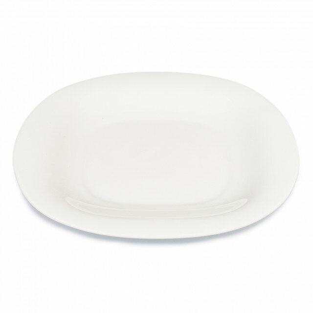 LUMINARC Карин белая обеденная тарелка 26 см из стекла для стильной сервировки стола
