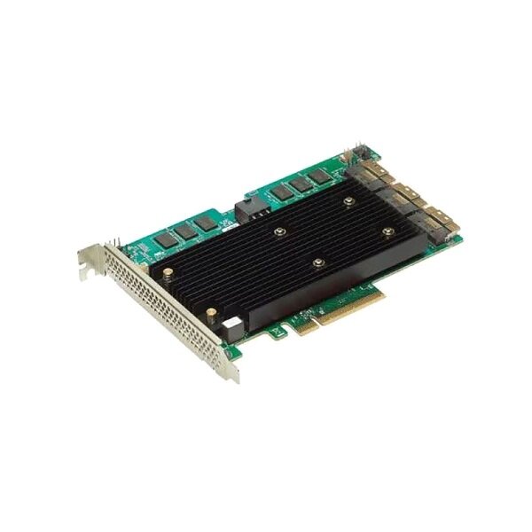 Контроллер SAS Broadcom/LSI 9670-24i SGL 05-50123-00 PCIe 4.0 LP, 24G SAS/SATA/NVMe, RAID 0,1,5,6,10,50,60, 24port(3x8 SFF-8654), 8GB Cache, SAS4124