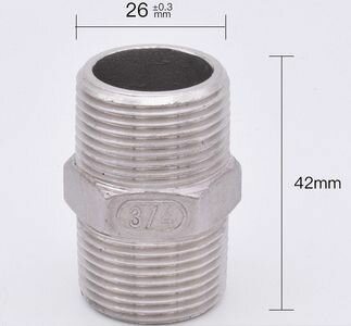 Ниппель сантехнический DN3/4 PN63 (бочонок)