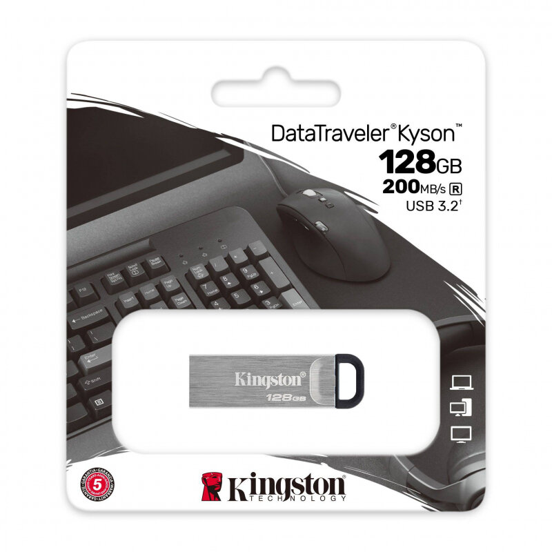 Устройство USB 3.2 Flash Drive 128Gb Kingston DTKN/128Gb DataTraveler Kyson