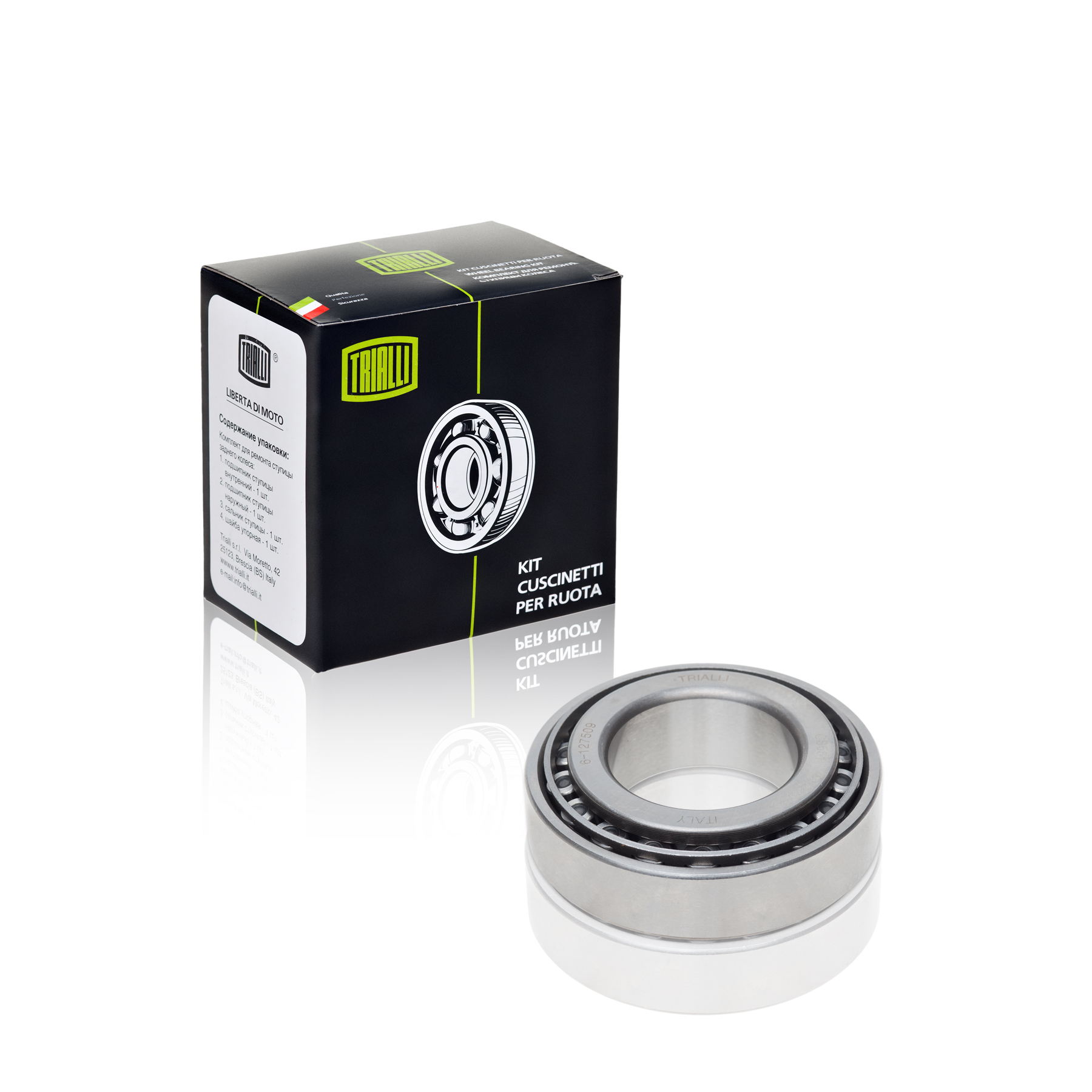 TRIALLI cs-551 (127509 / 1275096АК / 207152) подшипник ступицы для а / м уаз 3151 перед. / задн. (ролик. конич.)