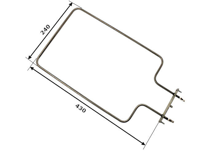 Тэн для духовки 800W, 230V верхний, П-обр, (Лысьва) 430х240 мм