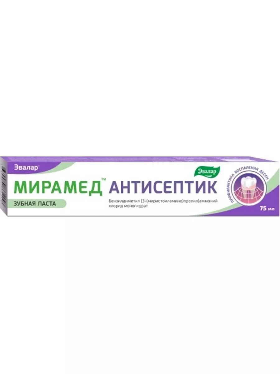 Зубная паста Мирамед Антисептик