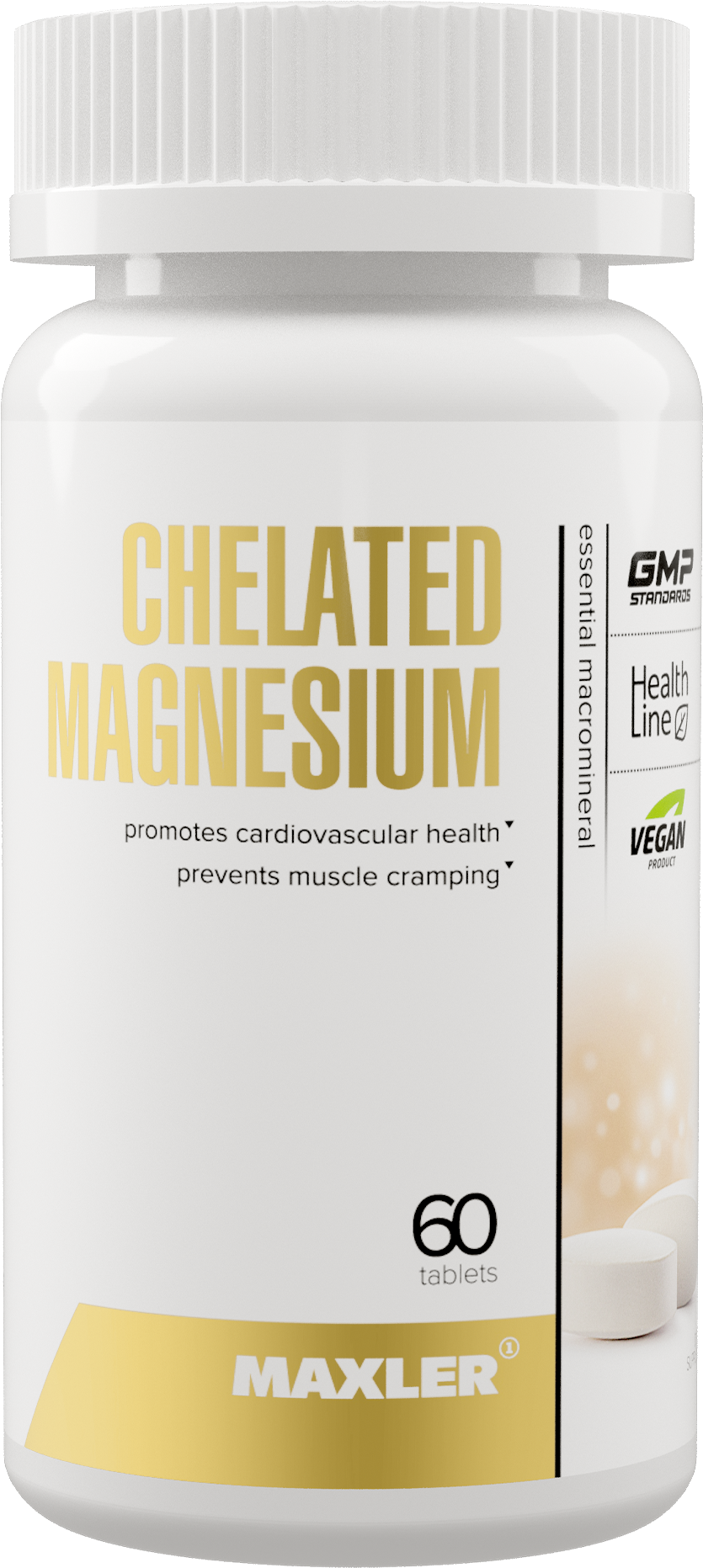 MAXLER Chelated Magnesium таб, 60 шт.