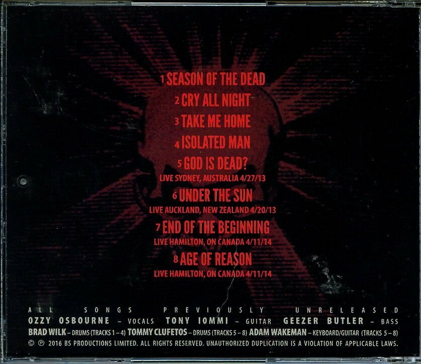 BLACK SABBATH - The End 2016 г — фото 1