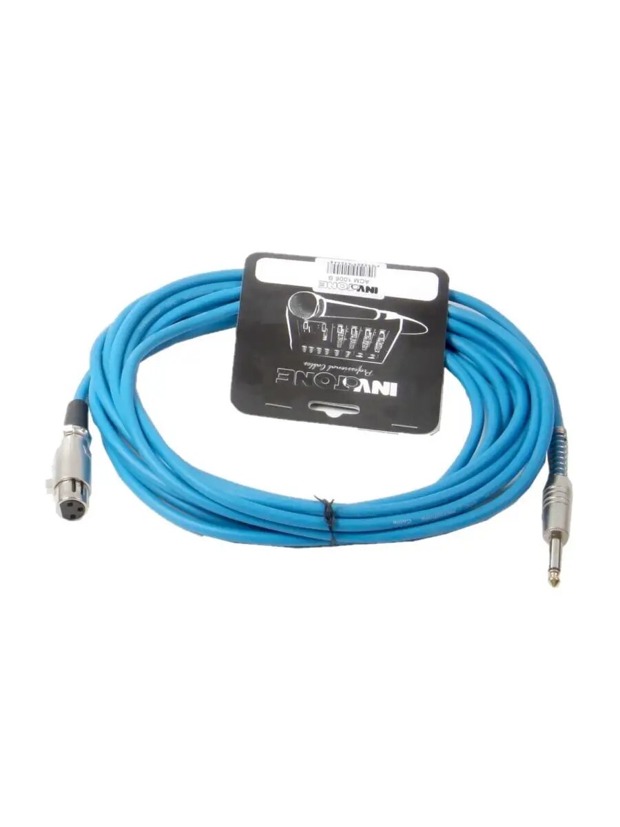 Микрофонный кабель 6,3 джек моно - XLR (мама) 6 метров