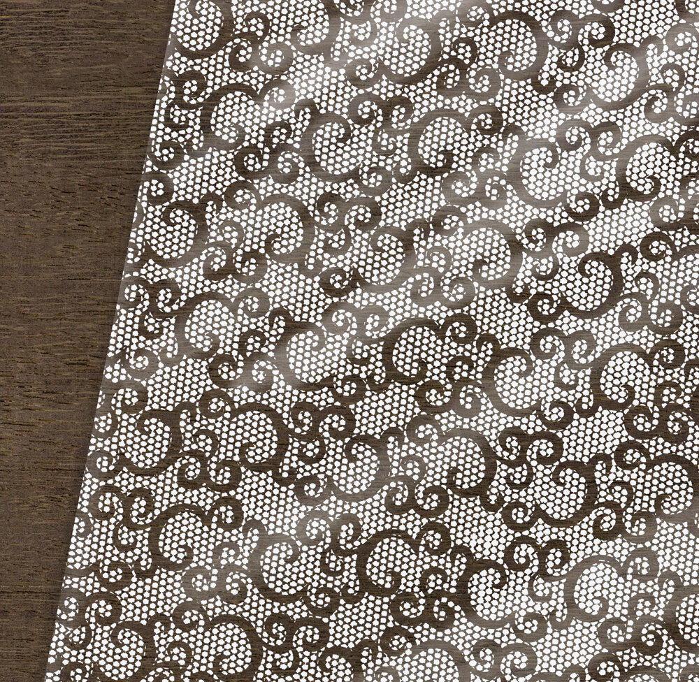 Клеенка столовая ПВХ "Вилина" Ажурная, 1,32 x 25 м, арабеска 002-1