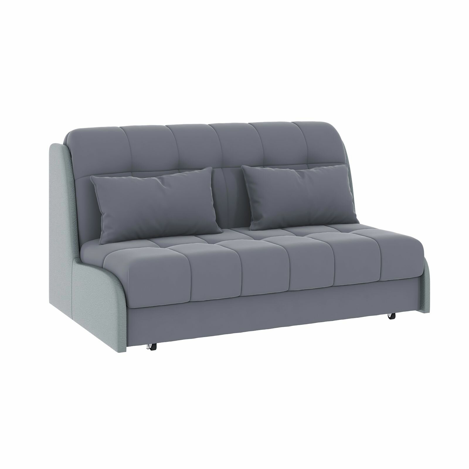 Диван-аккордеон Токио П 160*200 серый с светло-серыми подлокотниками
