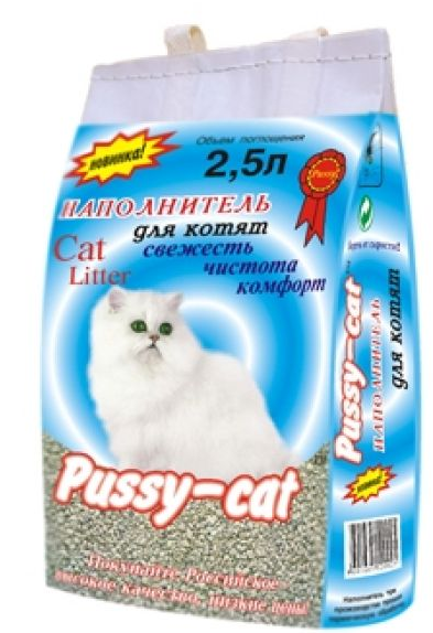 Pussy-Cat Наполнитель для котят, 2,5 л 1.65 кг