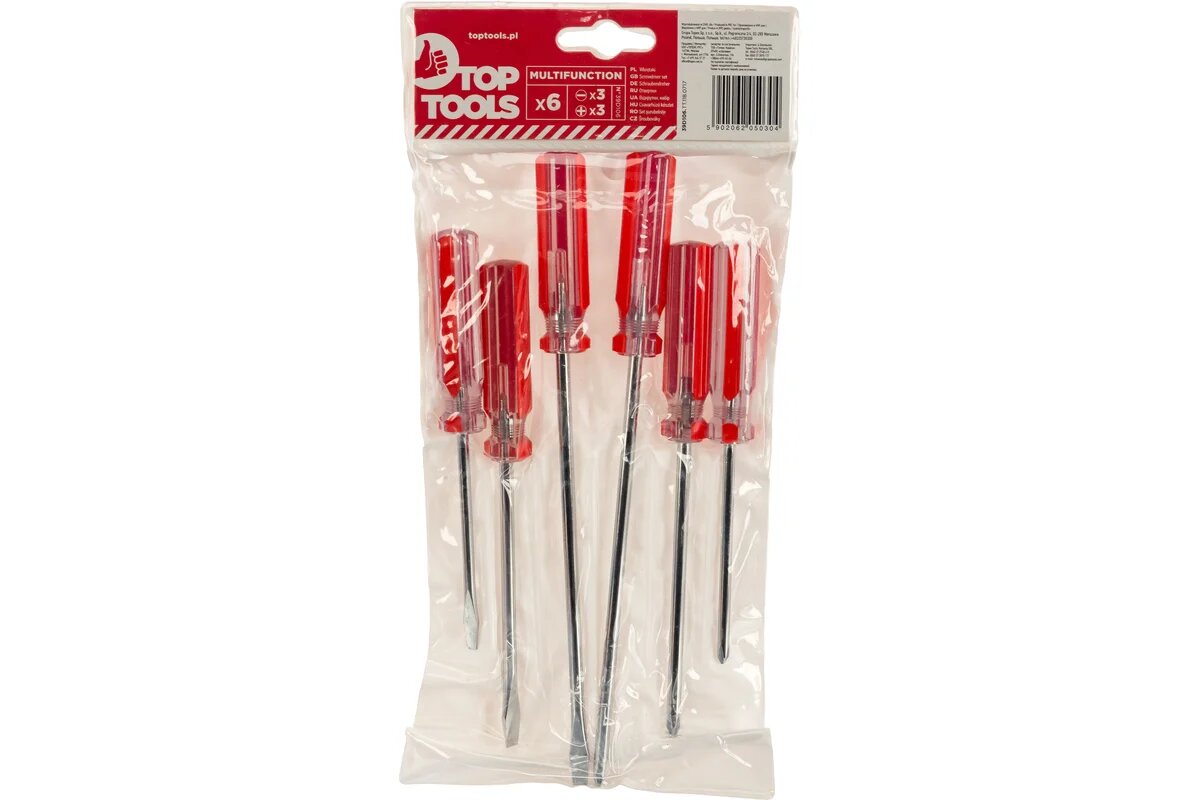 Top Tools Отвертки, набор 6 шт 39D106