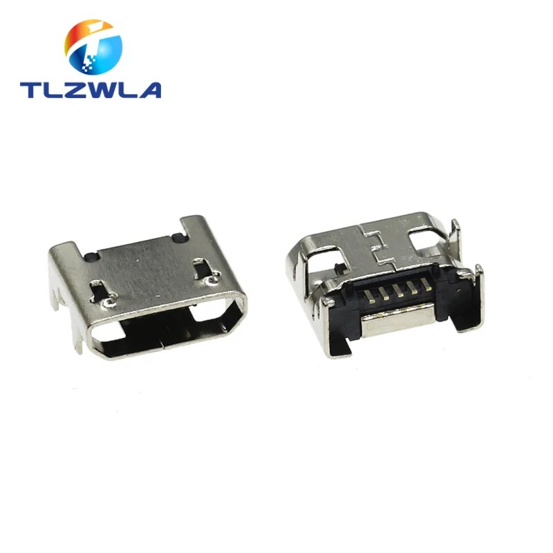 20 шт. разъемов Micro USB TLZWLA 5-контактных для мобильных телефонов