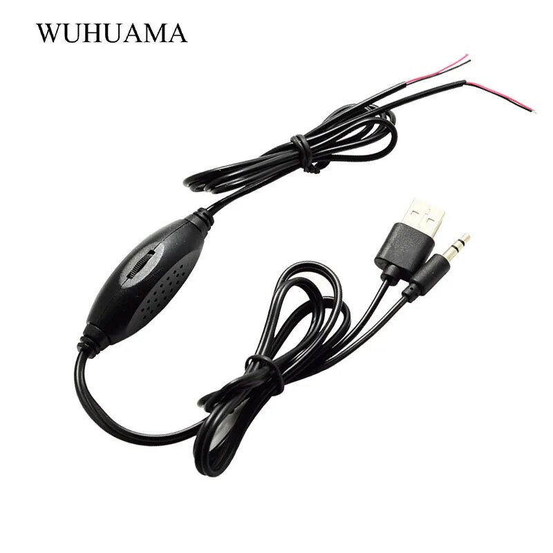 USB-модуль усилителя звука с регулировкой громкости, 3,5 мм, 2 канала, 3-15 Вт