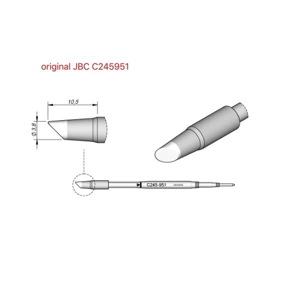 Наконечник для паяльной станции JBC C245-951