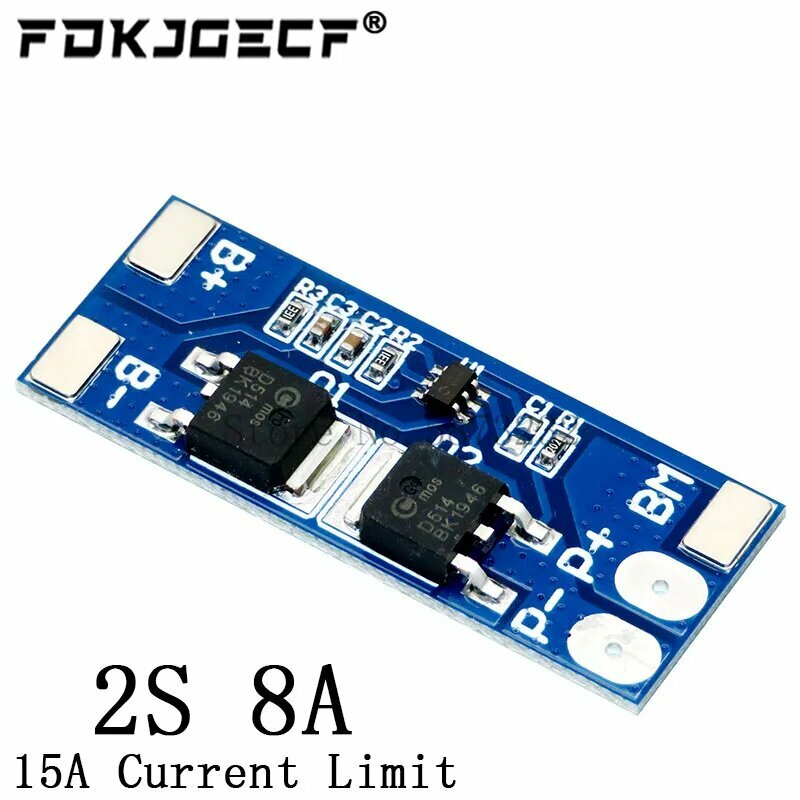BMS плата защиты 2S 8A-15A FDKJGECF