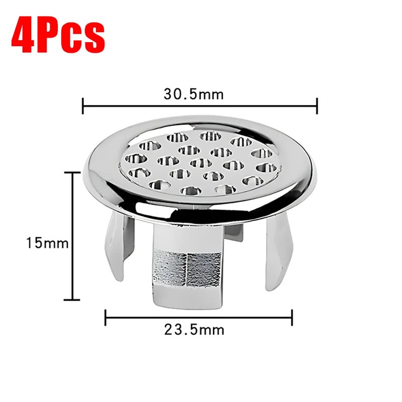 4 шт, пластиковые вставки для раковины, серебристые, eoopee 4PCS-Mesh Ring