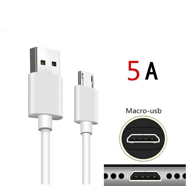 Кабель Micro USB, 5 А, кабель для быстрой зарядки телефона, кабель Micro USB для Xiaomi redmi, Samsung, кабель для передачи данных Micro usb на Android, шнур 2 м, Micro USB