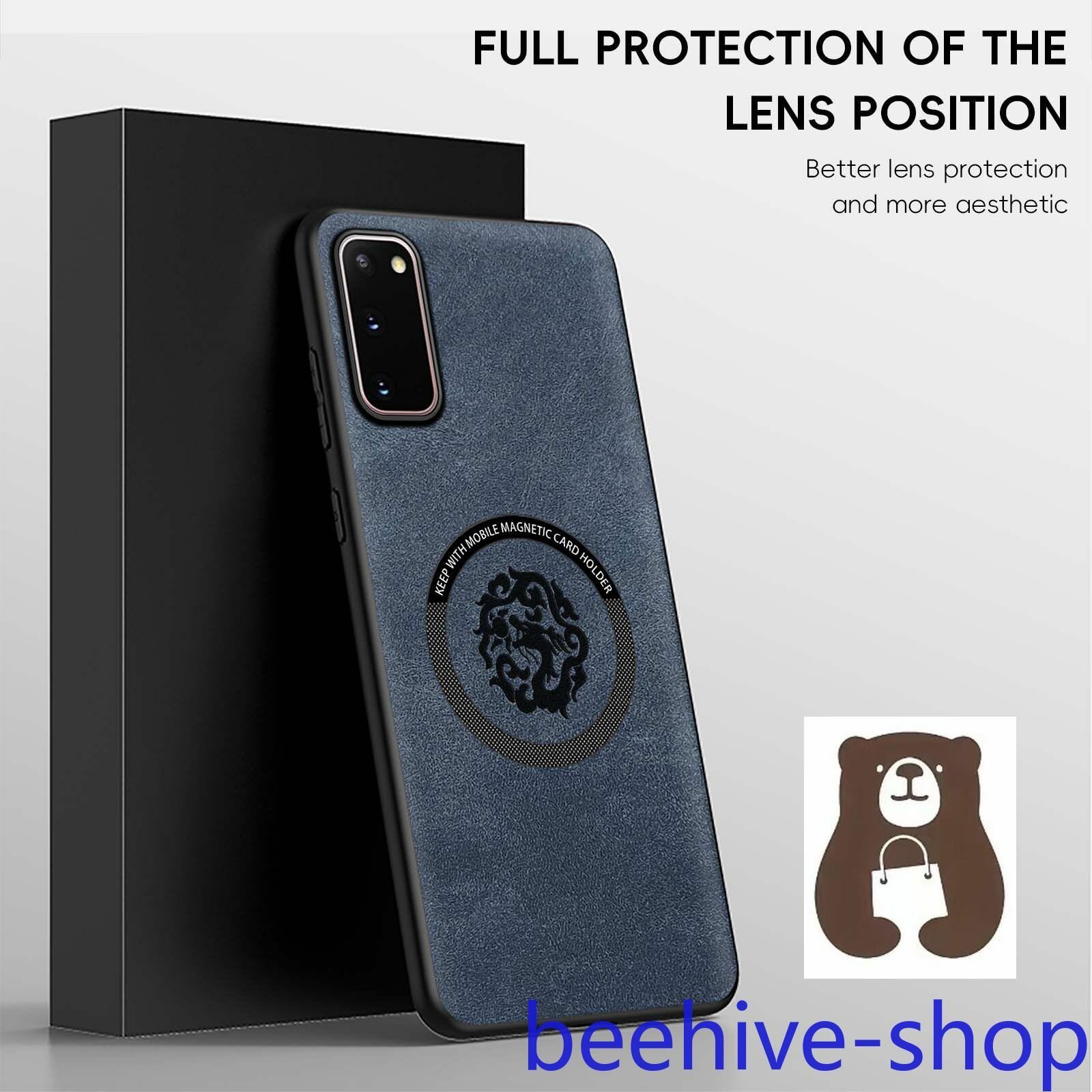 Чехол на Samsung Galaxy S20 /(Самсунг Галакси с20) / Высококачественная кожа / Беспроводная зарядка