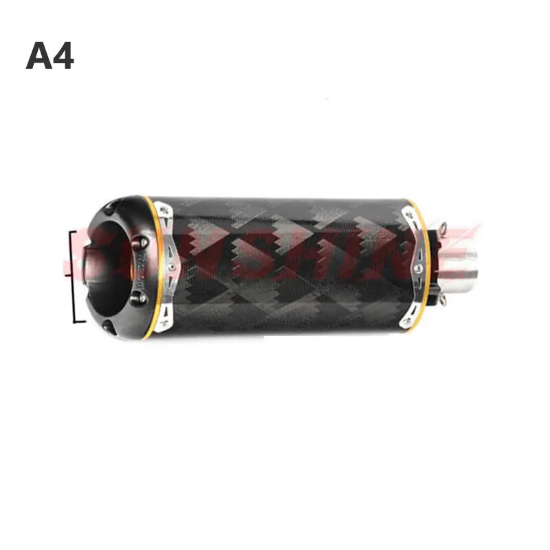 Универсальный глушитель для мотокросса Escape Moto, мотоциклетный глушитель, гоночная труба из углеродного волокна для Z900 GSXR150 CBR300 R6 Z250 A4