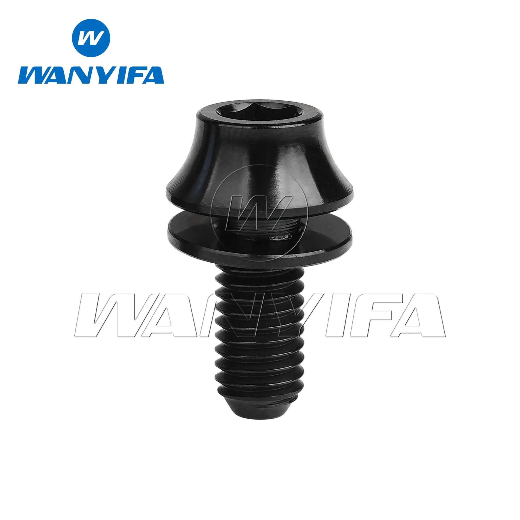 Болт Wanyifa Ti M5x12 мм черный для бутылки