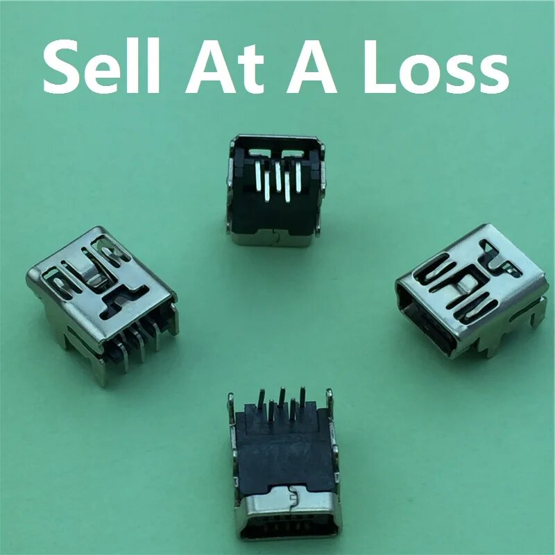 Mini USB 5pin Female Socket разъемы для зарядки телефонов