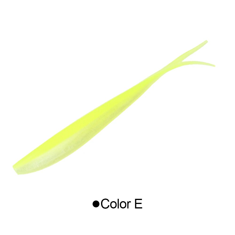 Spinpoler Силиконовые приманки для рыбалки Jerk Minnow Shad 2", 3", 4" 10cm 4.5g, Color-E