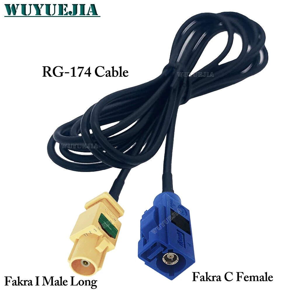 RG-174 кабель WUYUEJIA синий Fakra C-Fakra I 50 Ом 10см-10м 2 Meters, Fakra CFtoFakra IML